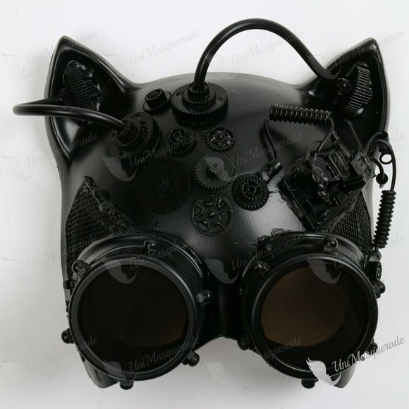 UniMasquerade | Accessories | Black Gatto Cat Pair Goggles Venetian ...